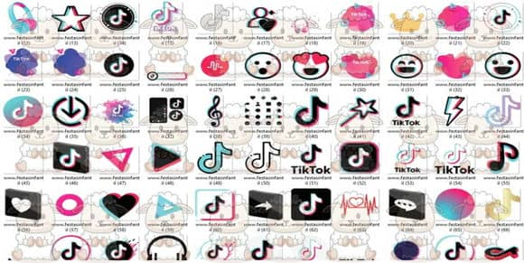 Kit Digital Tiktok 01 Png - Festas Infantil