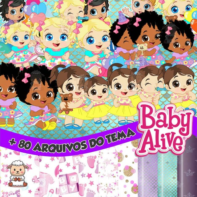 Kit Digital Baby Alive Png - Festas Infantil